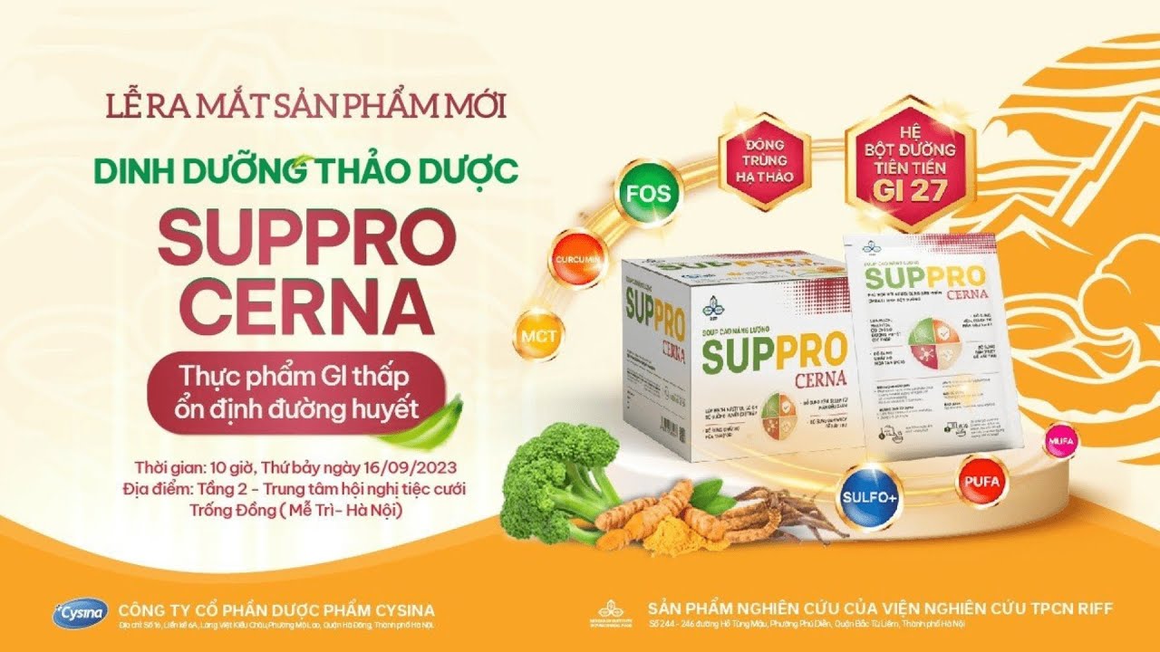 Cysina Group ra mắt sản phẩm SUPPRO CERNA - YouTube