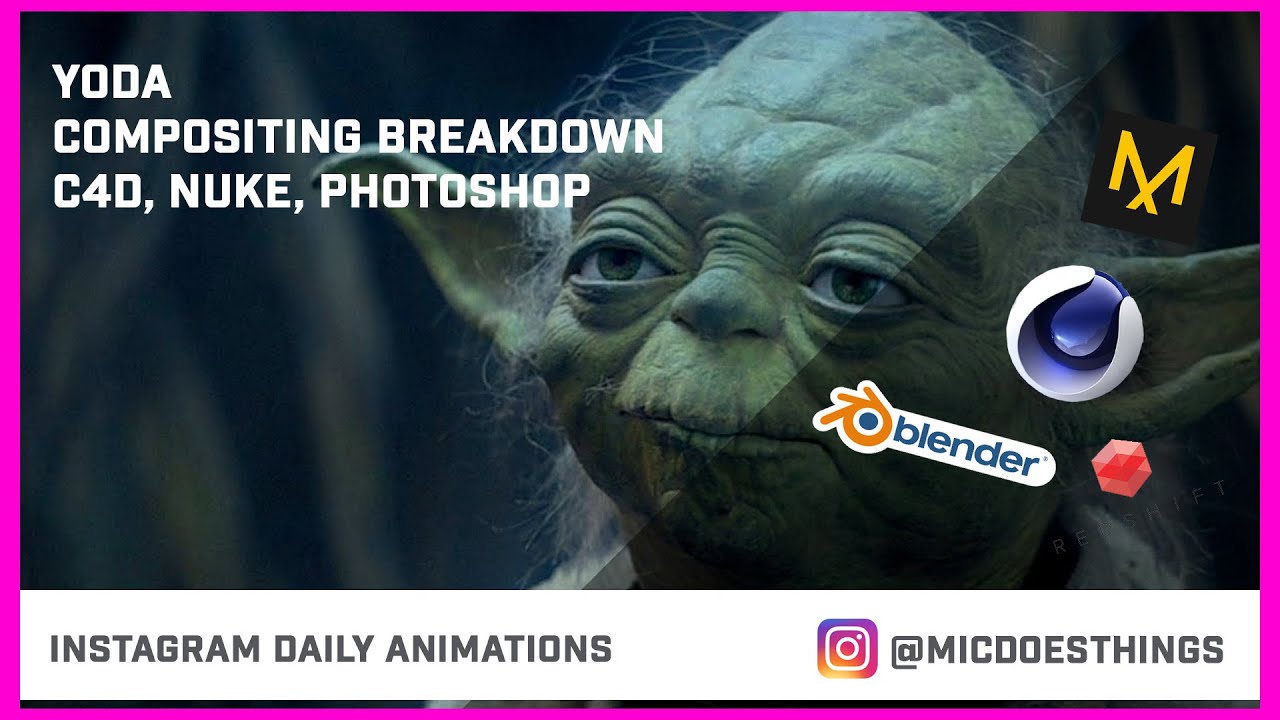 Compositing Yoda - C4D, Nuke, Photoshop - YouTube