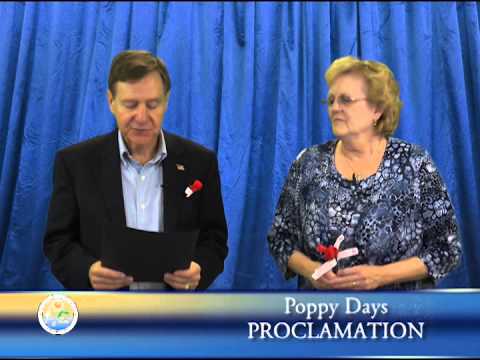 Proclamation Poppy Days 05 08 2014 - YouTube
