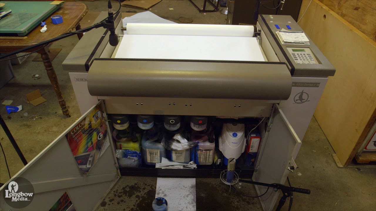 1993 Xerox Versatec 8900 Static Electric Printer Swan Song - YouTube