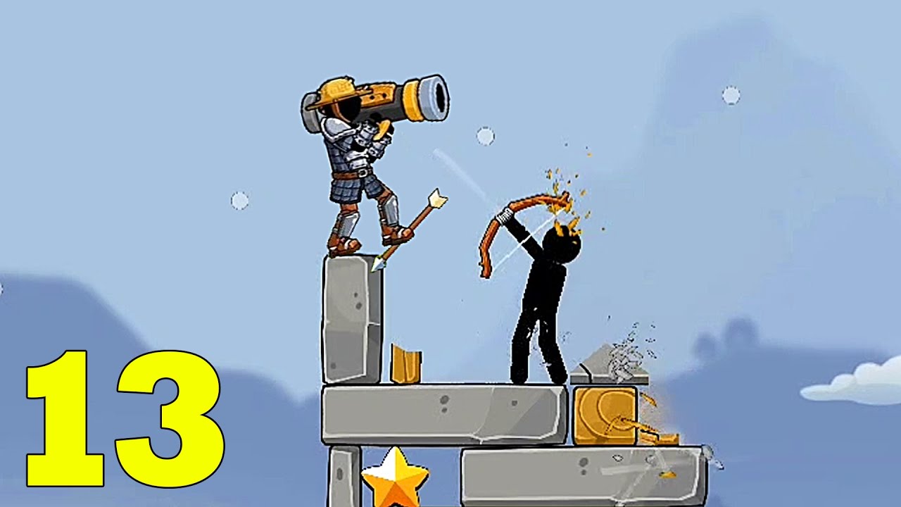 Boom Stick: Bazooka Puzzles Android iOS Gameplay | Stickman Shooter ...
