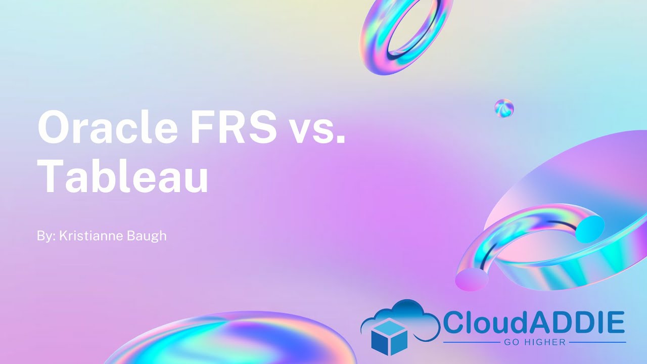 Oracle FRS vs Tableau - YouTube