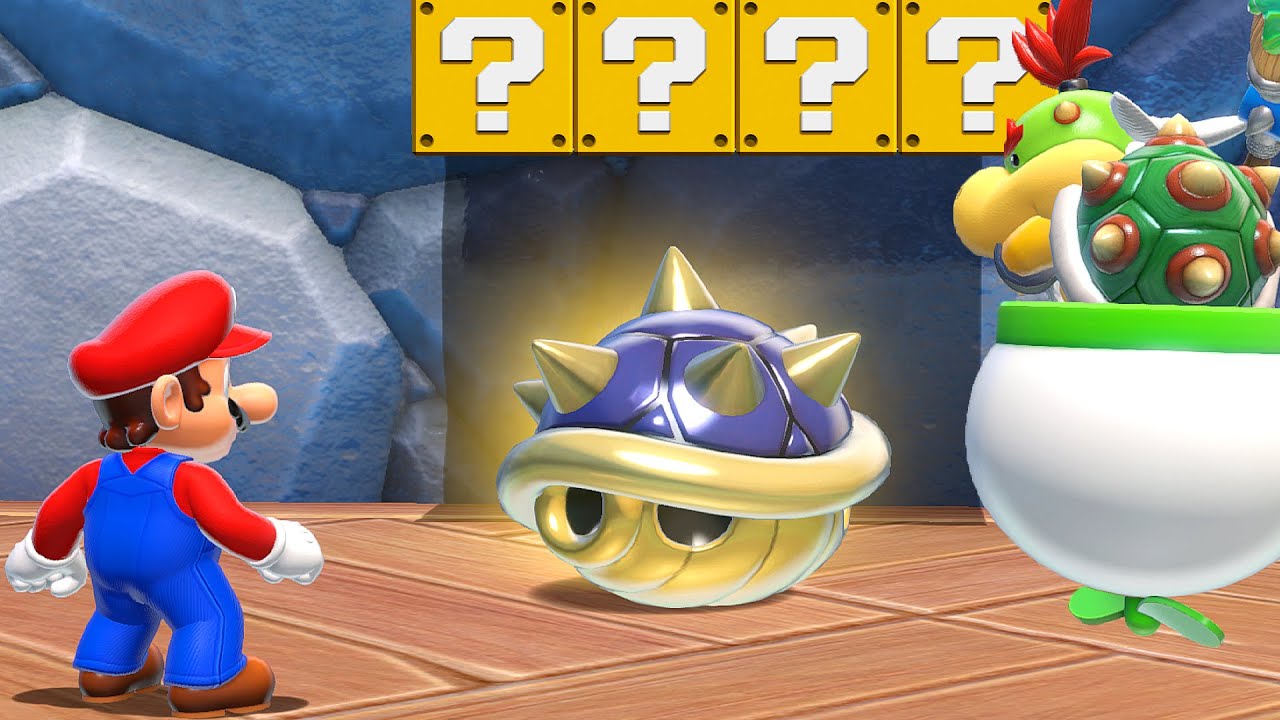 What happens when Mario use the Blue Shell Power-Up in Bowser's Fury ...