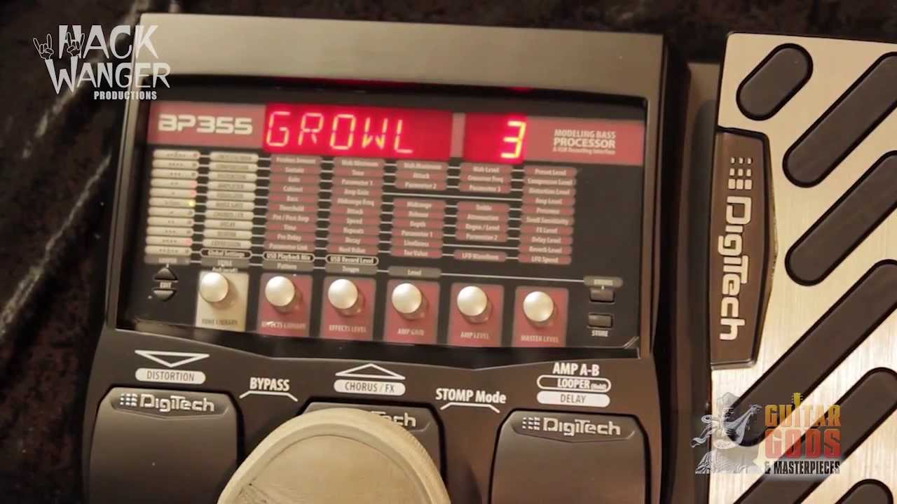 Players Planet Product Overview - Digitech BP-355 Bass Multi Effects ...