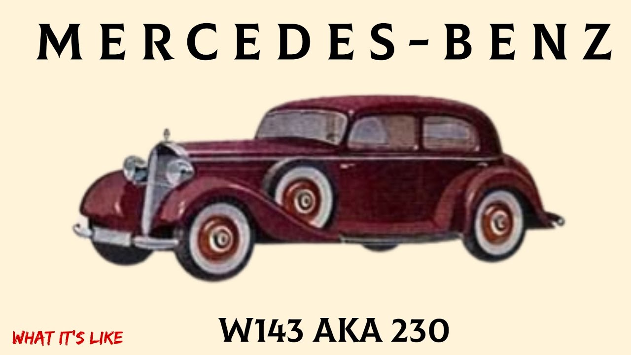 1936 Mercedes-Benz W143 a.k.a. 230 four-door saloon. - YouTube