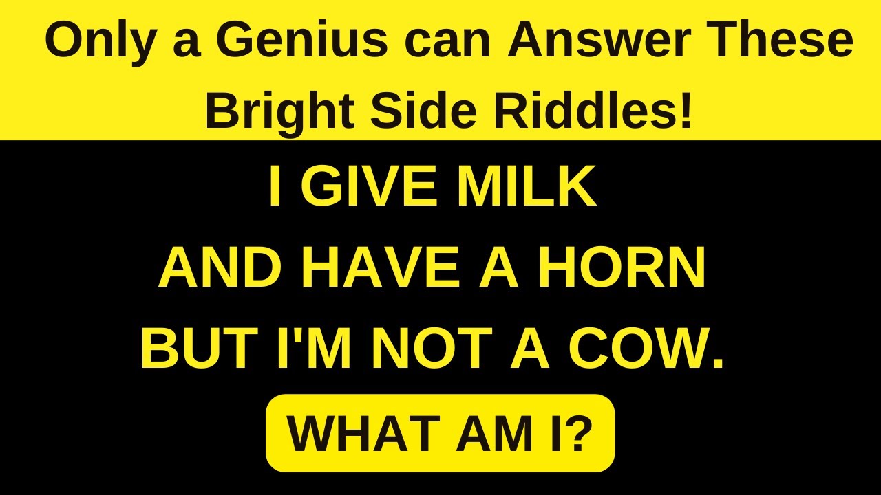 Unlock Your Inner Genius Take the Brightside Riddles IQ Challenge! Quiz ...