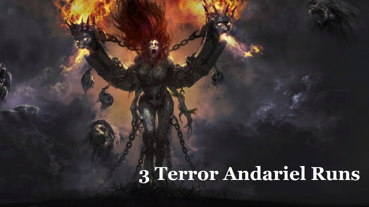 Diablo 2 Resurrected - 3 Terror Andariel Runs - Ep 32 - Diablo Terror ...