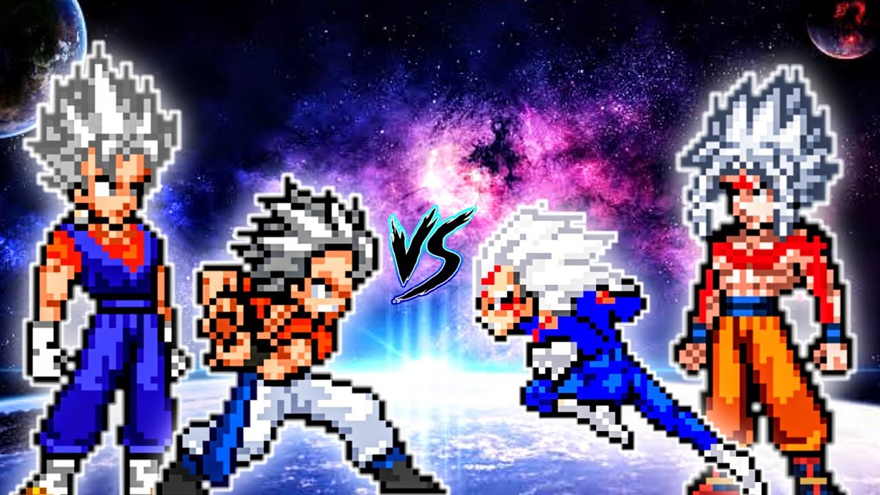 Gogeta MUI & Vegito MUI VS Vegeta Omni God & Goku Omni God in Jump ...