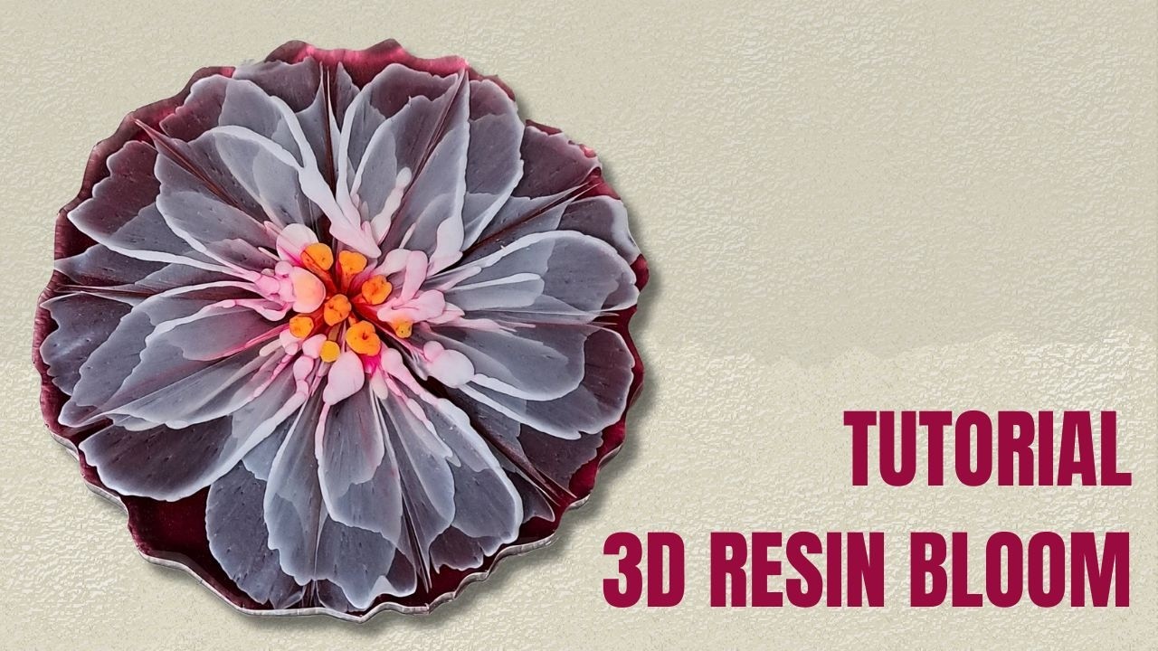 Double Layer 3D RESIN BLOOM Tutorial - Poinsettia ? - YouTube