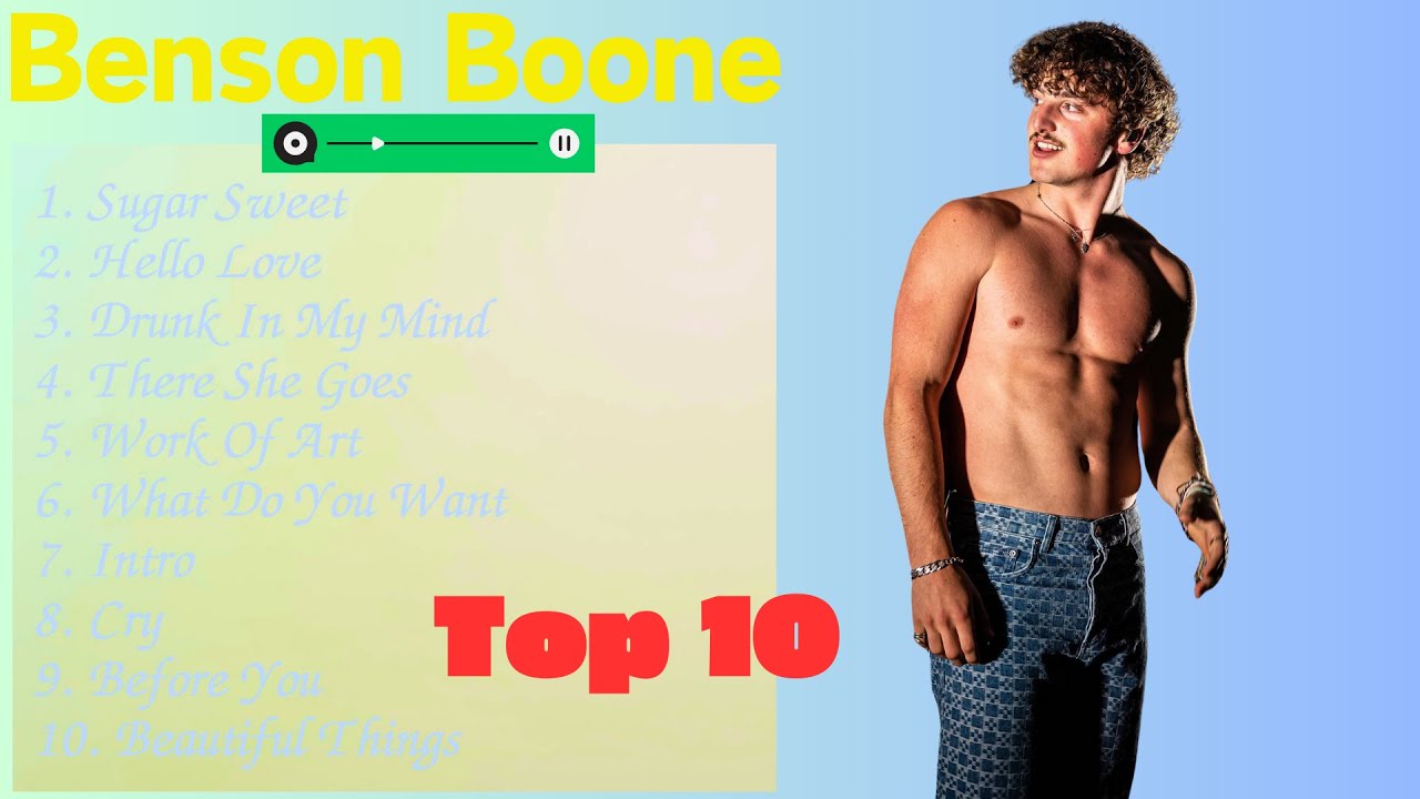 Benson Boone Playlist ~ Top Hit Of All Time - YouTube