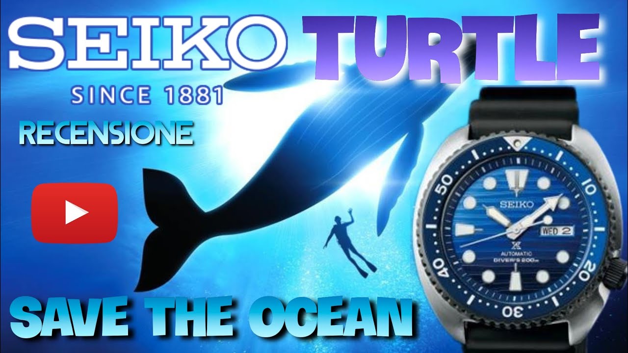 Videorecensione Seiko Turtle Save the Ocean - YouTube