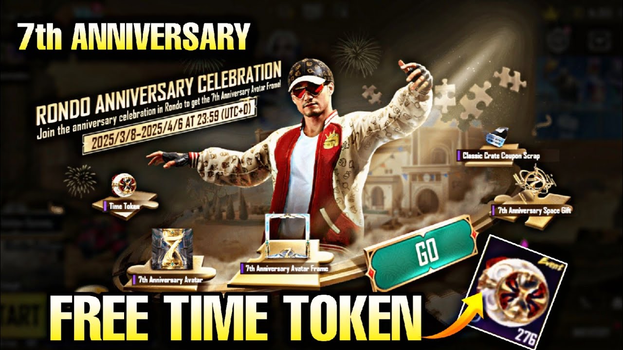 RONDO ANNIVERSARY CELEBRATION EVENT PUBG MOBILE | FREE TIME TOKEN 7TH ...