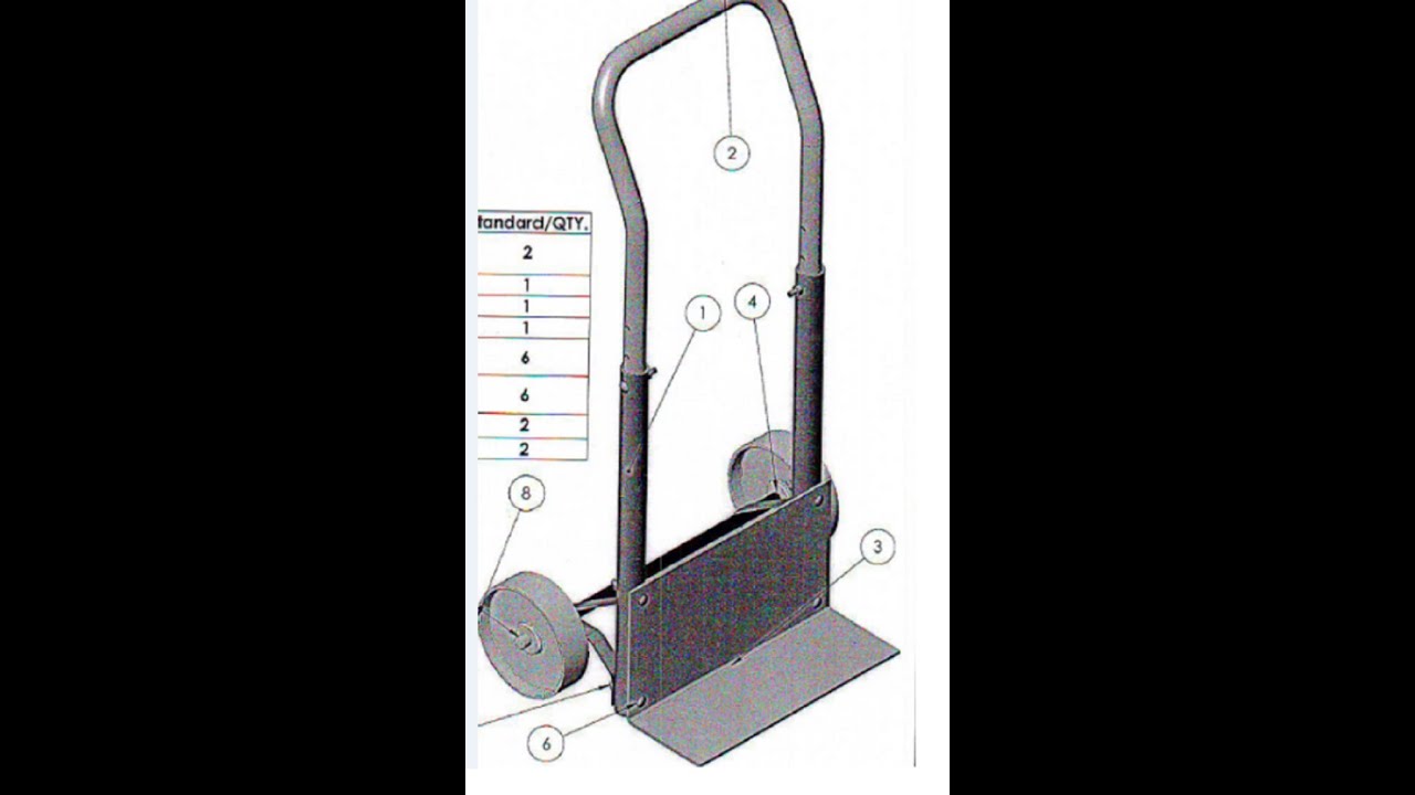 Design and Assembly of Hand Truck in Solidworks - YouTube
