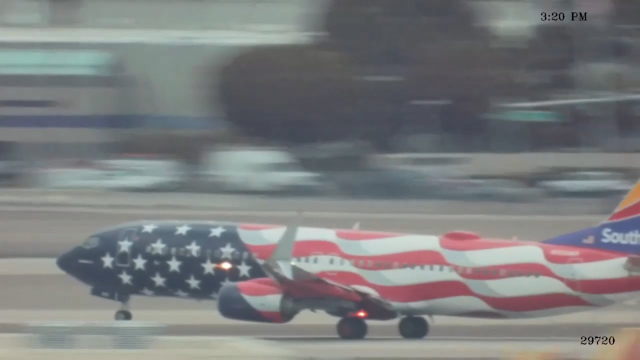 Southwest Airlines Freedom One livery takes off from Las Vegas - YouTube