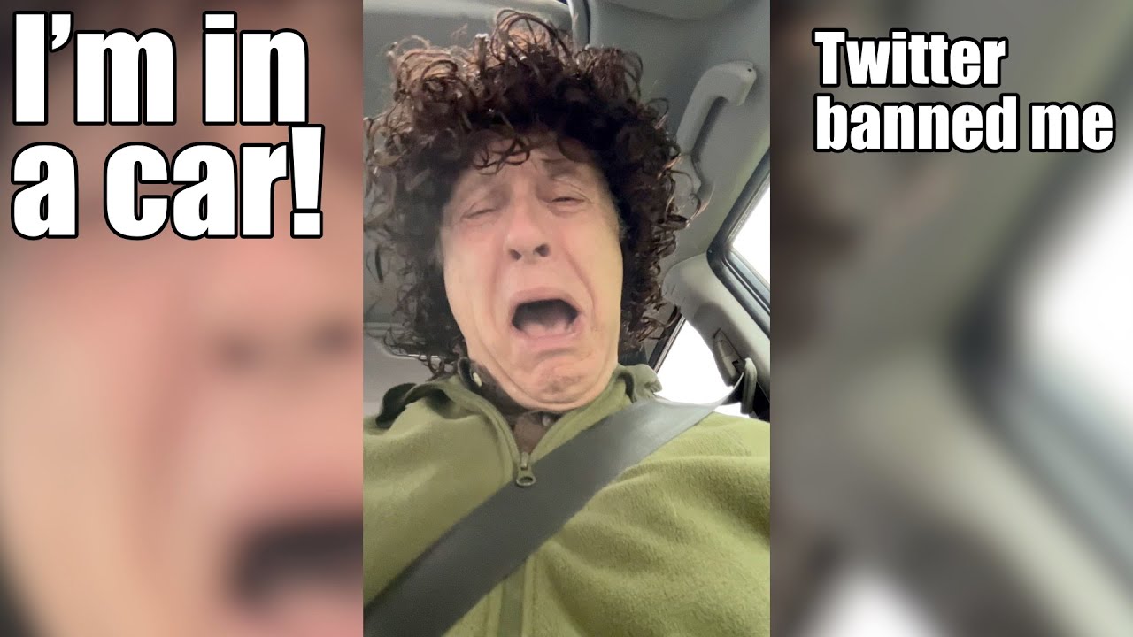 I'm in a car: Twitter banned me. - YouTube