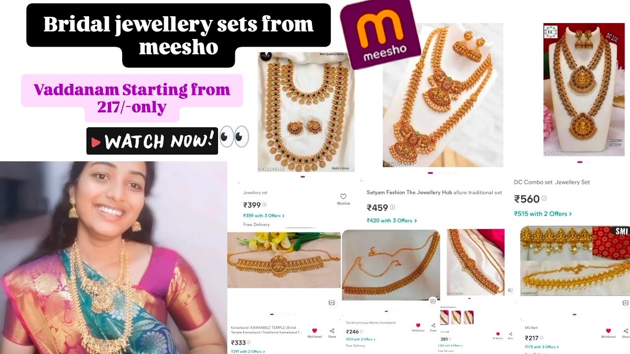 bridal jewellery sets from meesho starting from 217/- only||meesho ...