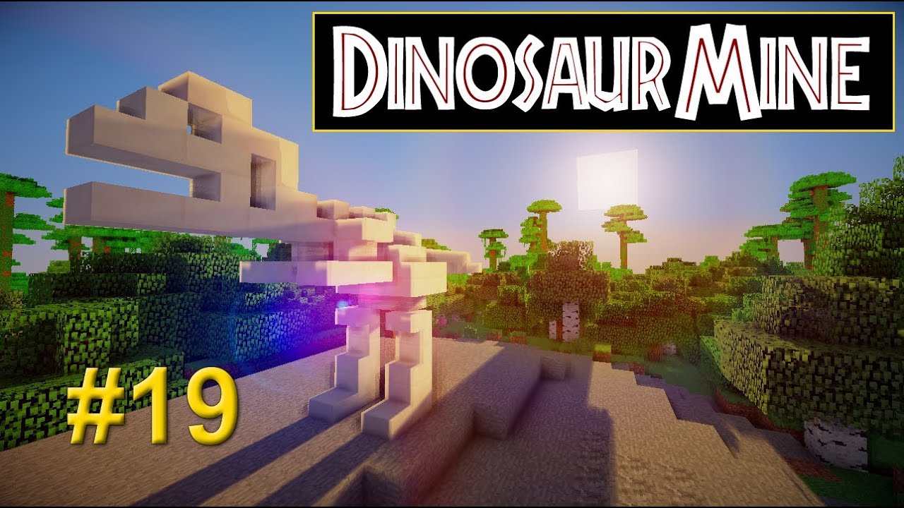 Minecraft - Dinosaur Mine - #19 - First Enclosure - YouTube