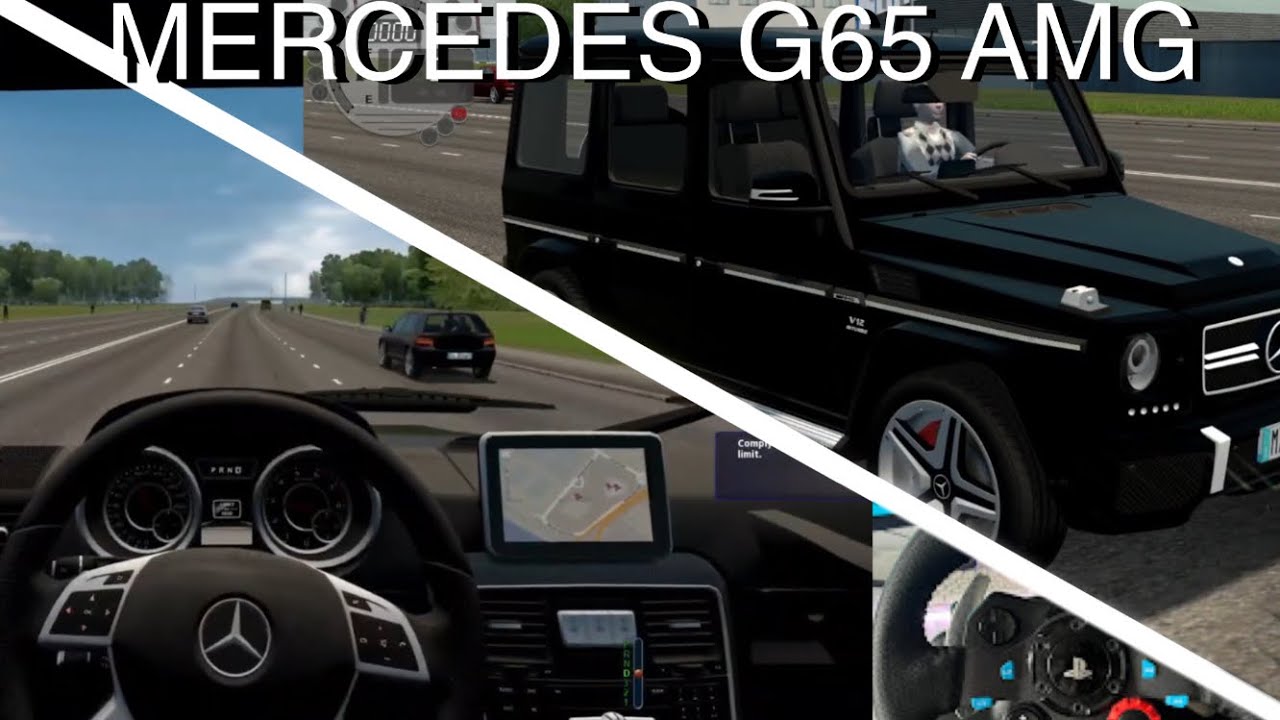 City Car Driving Mercedes-Benz G65 AMG 2015 | Steering wheel Gameplay ...