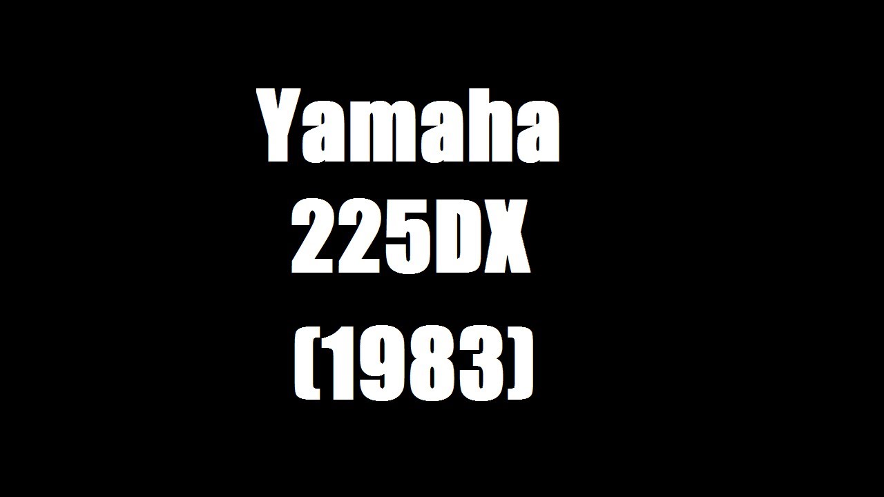 Yamaha 225DX 1983 - 3 wheeler - HD - Une journée en bike - YouTube