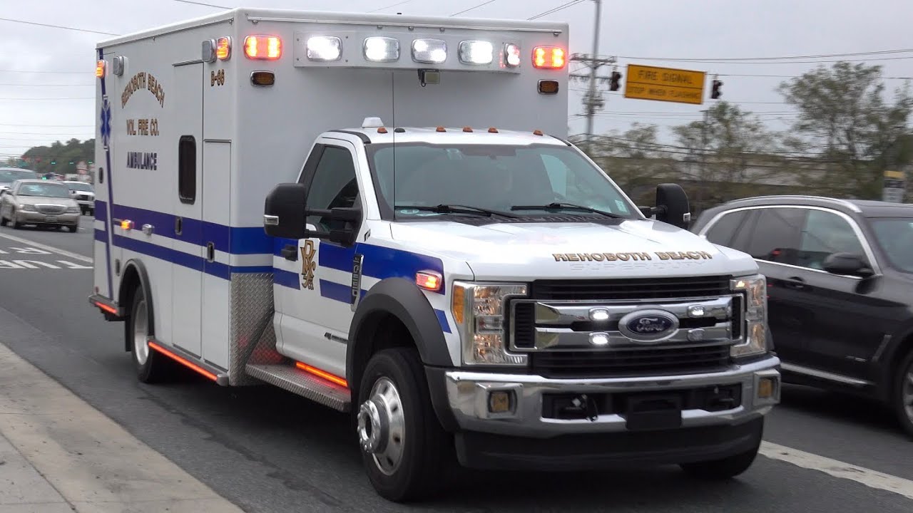 Rehoboth Beach Volunteer Fire Company B86 Responding - YouTube