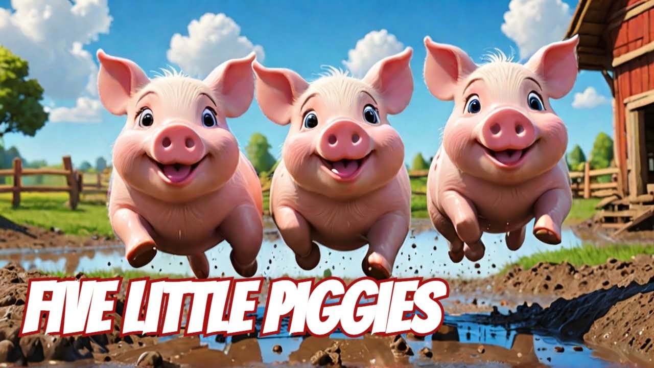 Five Little Pigs Song | ChaChaTv | Sing Along | Nursery Rhymes and ...