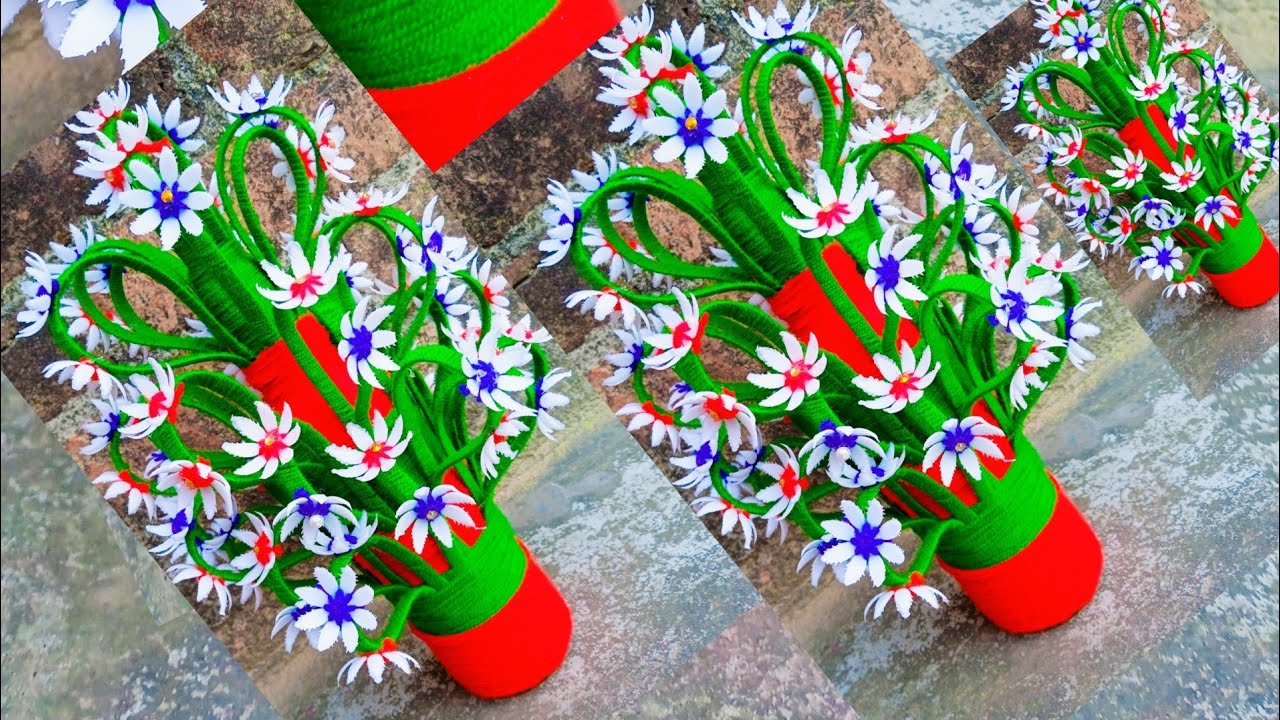 बहुत सुंदर चमेली 🌼 फुल का गुलदस्ता/Very Nice Making Chameli🌼Fool ...