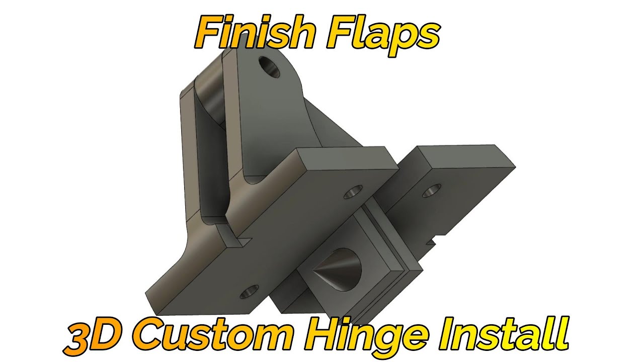 A6 Intruder Build Flaps & 3D Custom Hinges - YouTube