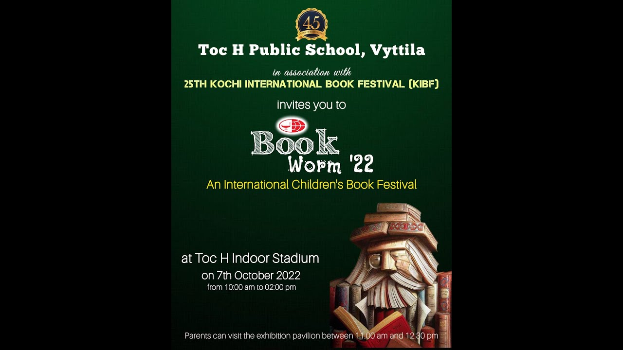 BOOK WORM 2022 - Toc H Public School, Vyttila - YouTube