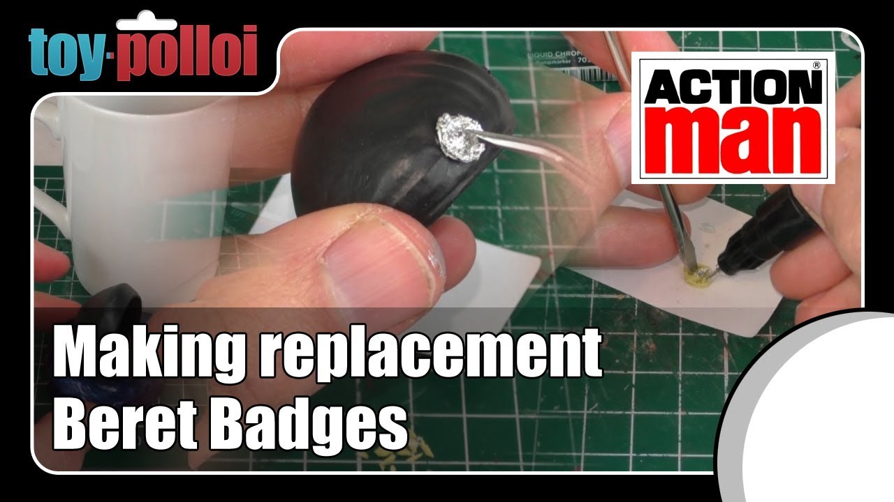 Action Man - Making replacement Vintage Beret Badges - Toy Polloi - YouTube