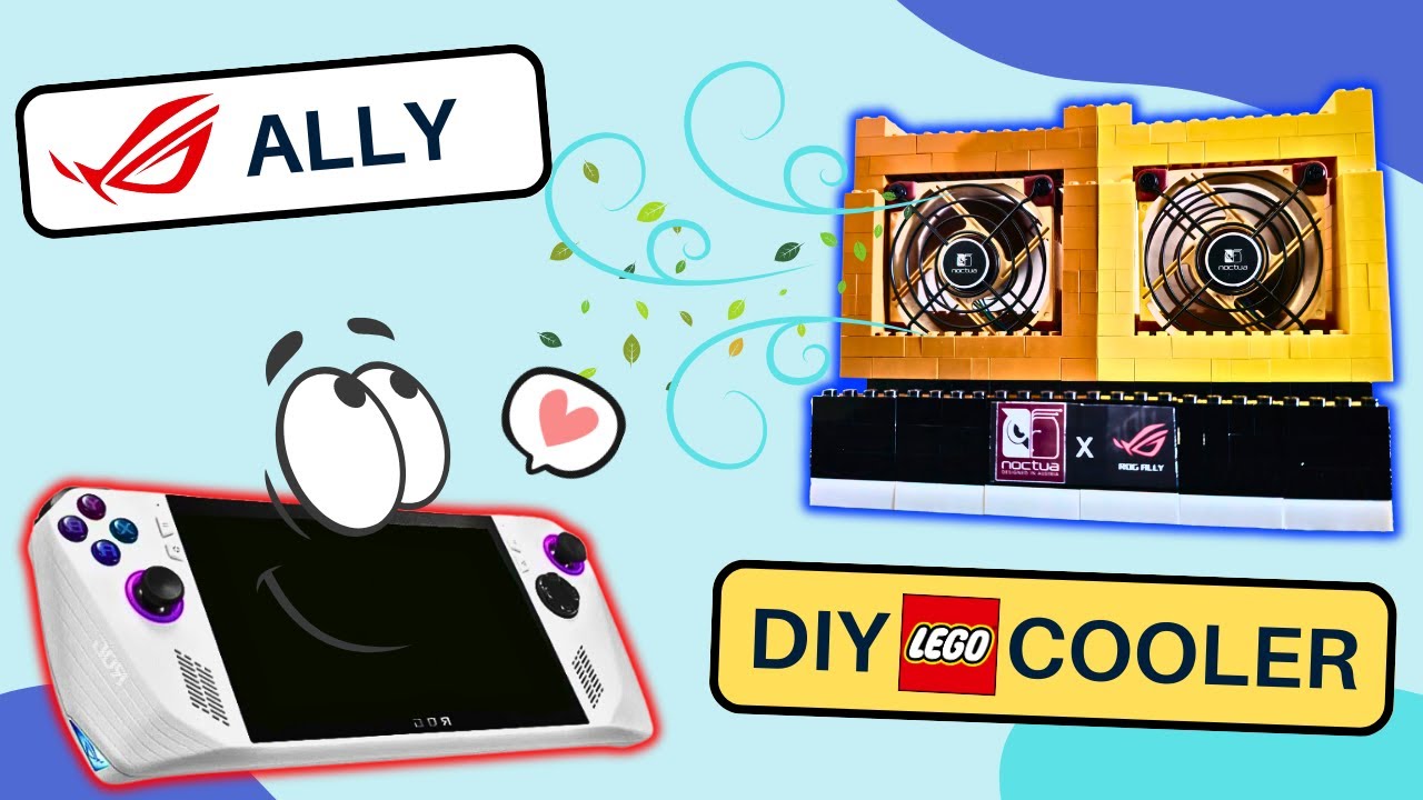 NOCTUA X ROG ALLY - DIY LEGO Cooling Stand - YouTube