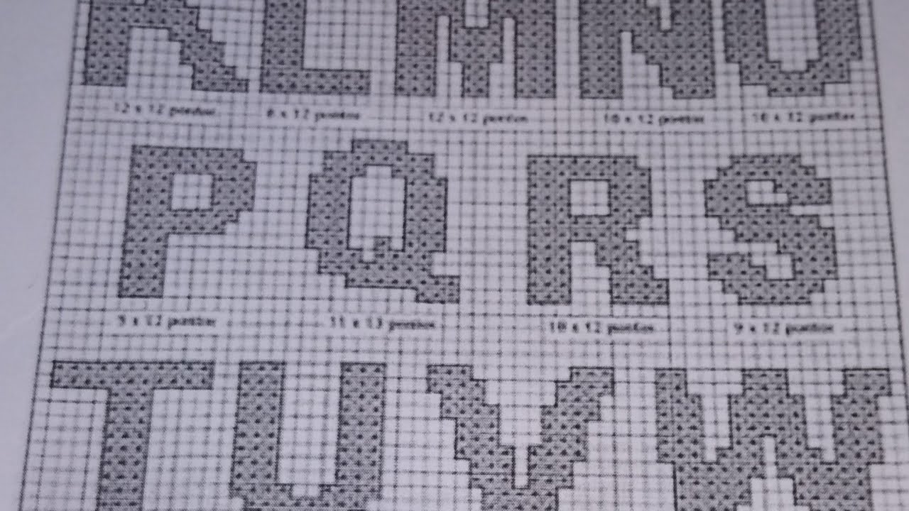 Grafico De Letras Para Croche - FDPLEARN