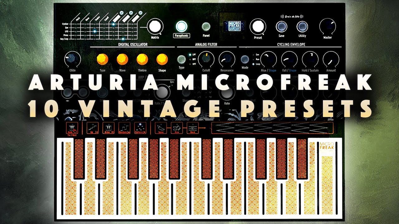 Arturia Microfreak Free Presets for Firmware 3. Sound Demo - YouTube