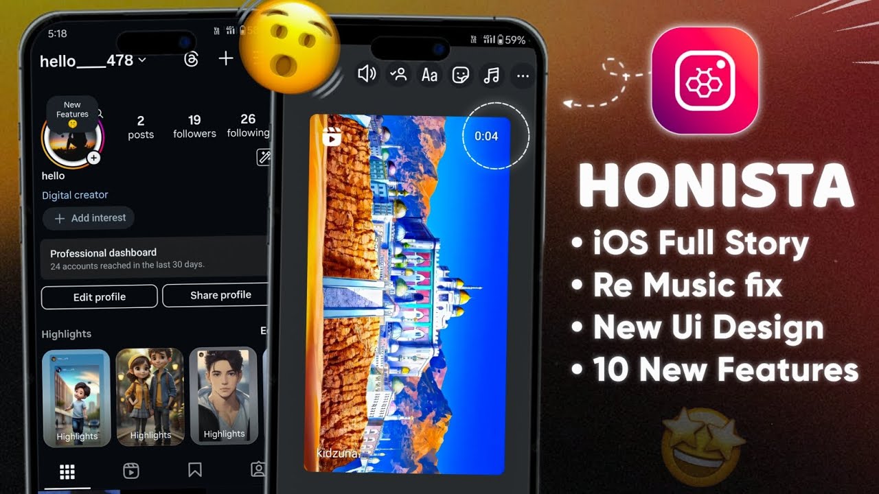 Honista iphone story 🤫Honista iphone story setting /Honista v9 settings ...