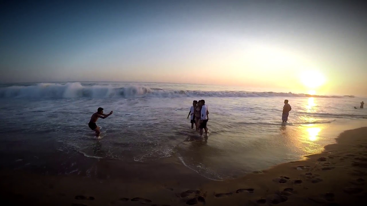 PLAYA PIE DE LA CUESTA ,PUESTA DE SOL ESPECTACULAR - YouTube