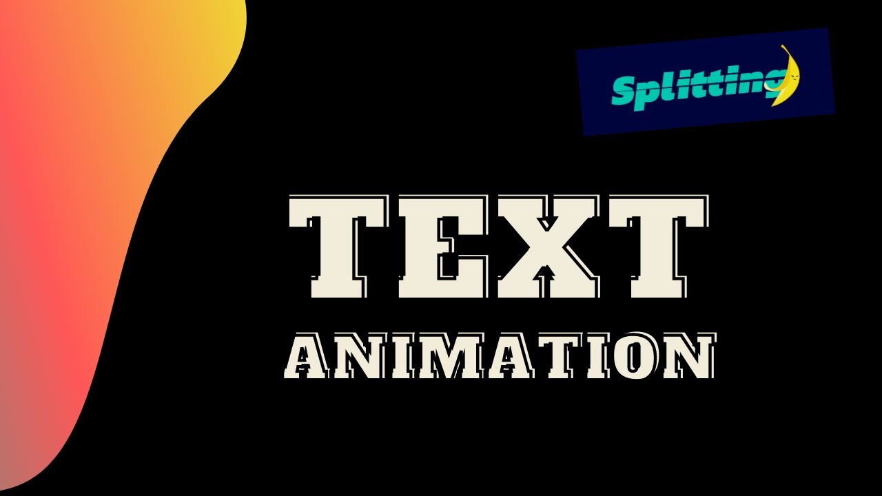 Awesome Text Animation Using Splitting JS For Your Website - YouTube