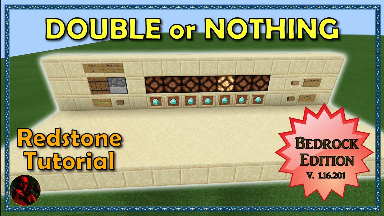 Double or Nothing Gambling Machine | Minecraft Win 10, PE - Bedrock ...