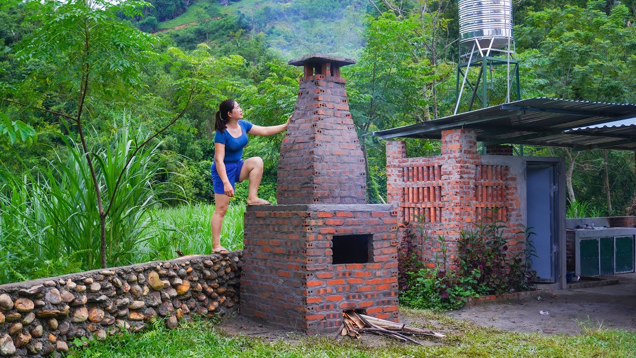 Building drying oven with bricks. Used to dry agricultural products ...