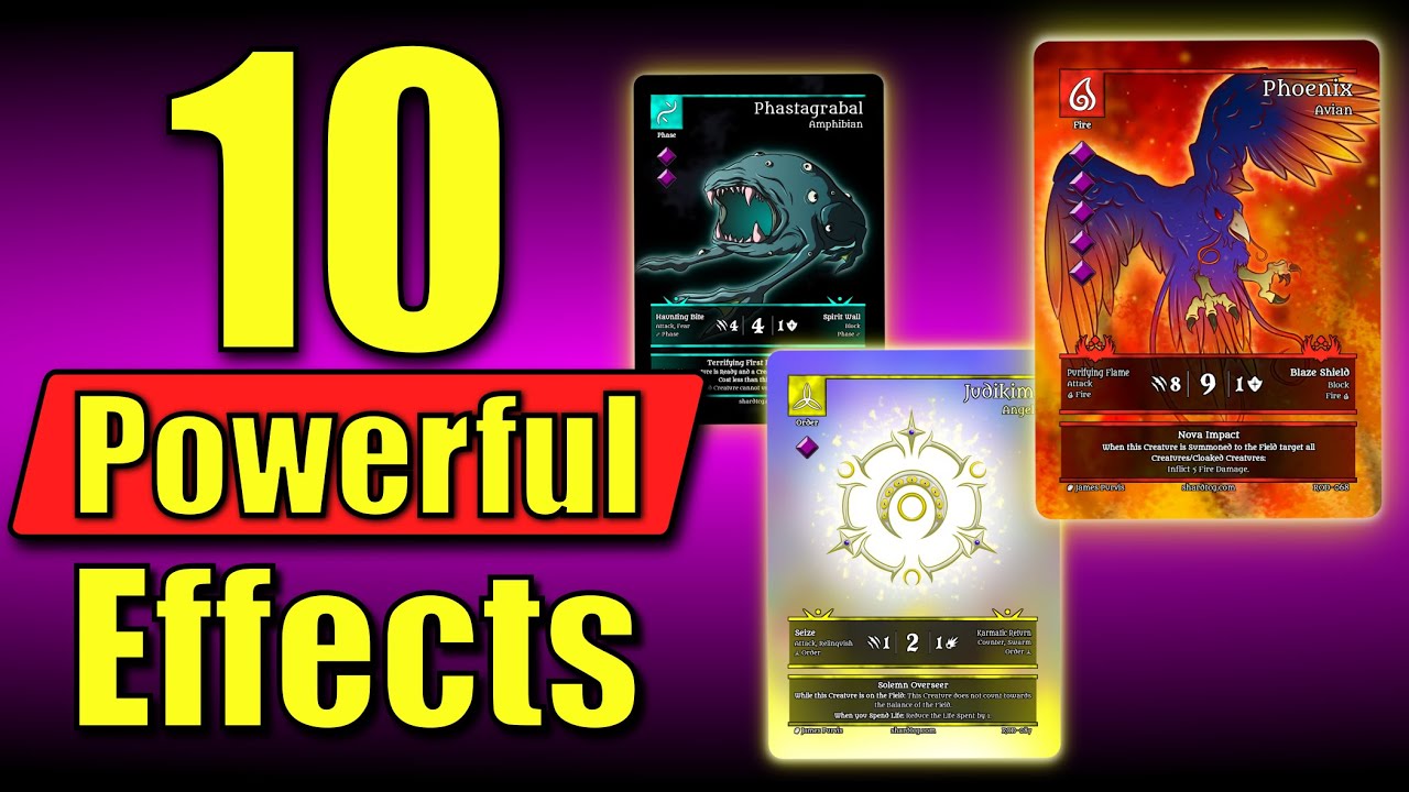 10 Best Creature Effects in Shard TCG Set 2 - YouTube