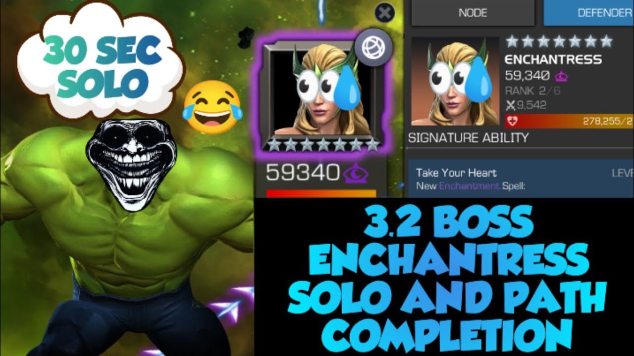 MCOC 3.2 BOSS ENCHANTRESS AND PATH COMPETITION in hindi #mcoc #trending ...