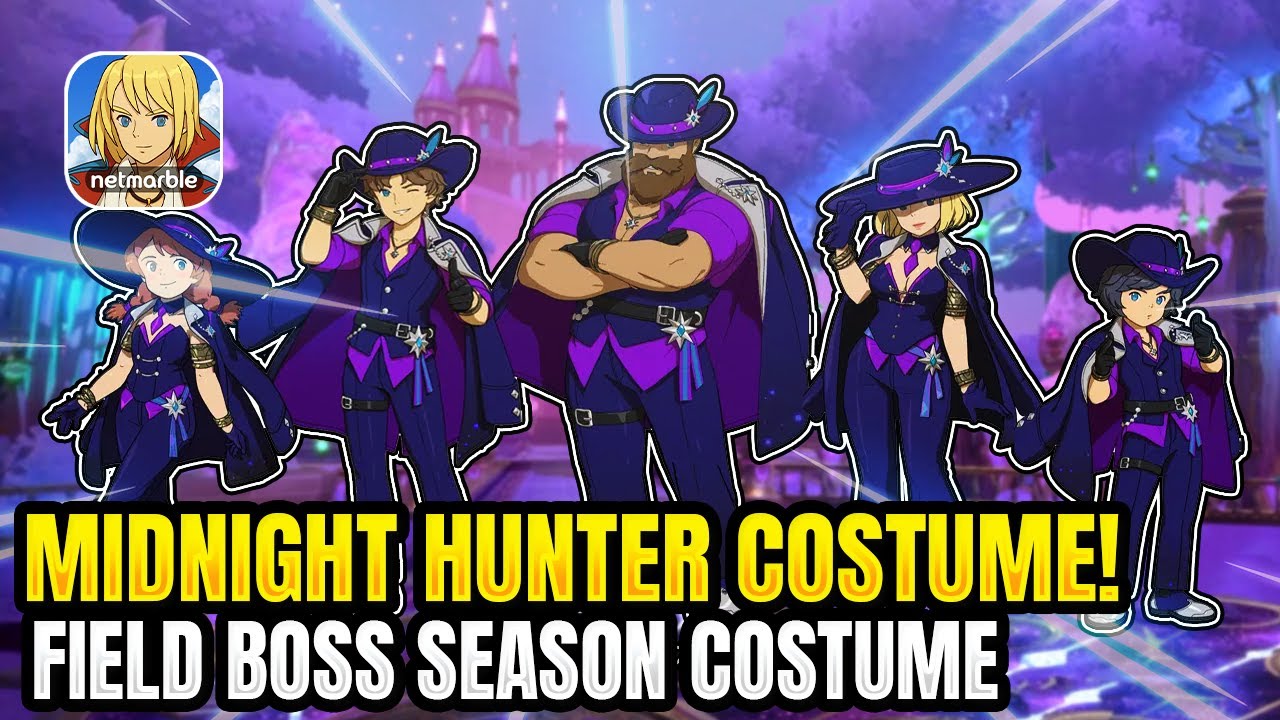 Midnight Hunter Outfit! Field Boss Season Costume Showcase! 【Ni no Kuni: Cross Worlds】 - YouTube