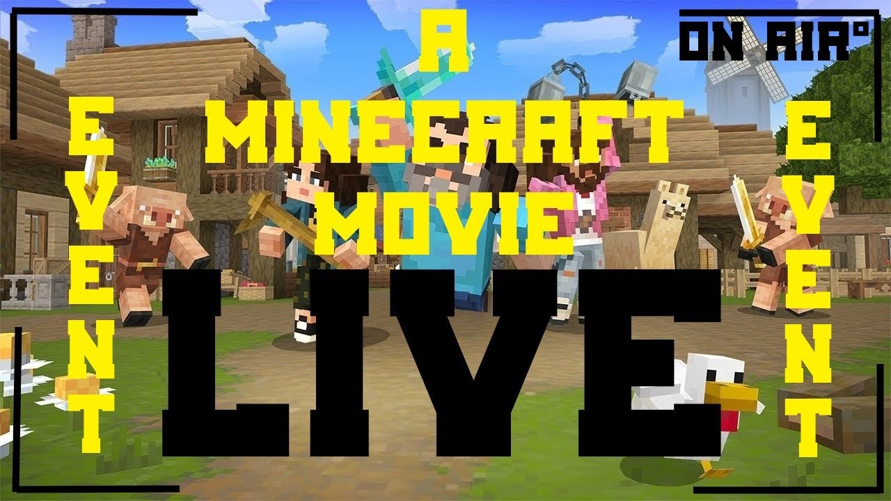 Minecraft Movie Live Event Live 2 - YouTube