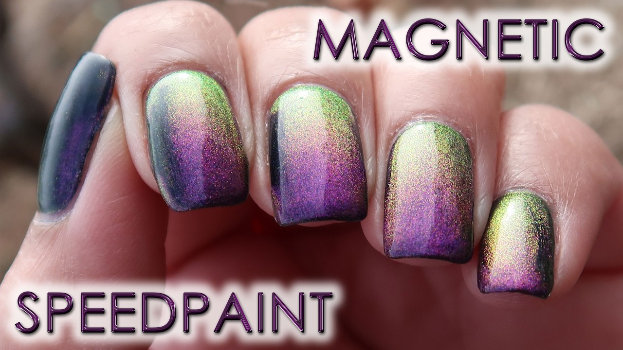 Velvet Magnetic Manicure | Speedpaint & Polish in Motion | MSLP - YouTube