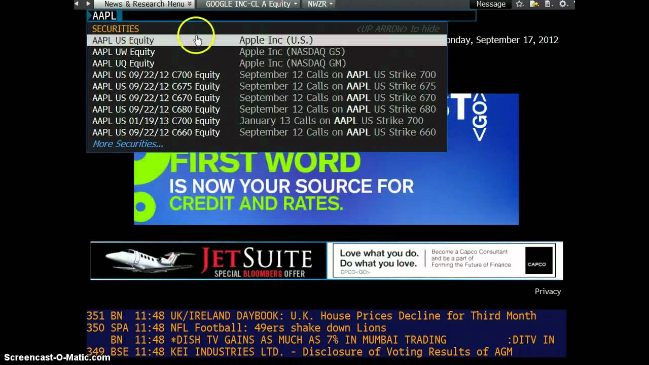 Bloomberg Intro Keyboard - YouTube