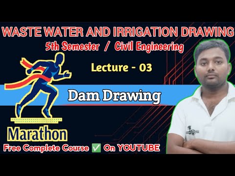 Dam drawing civil engineering / waste water and irrigation engineering ...