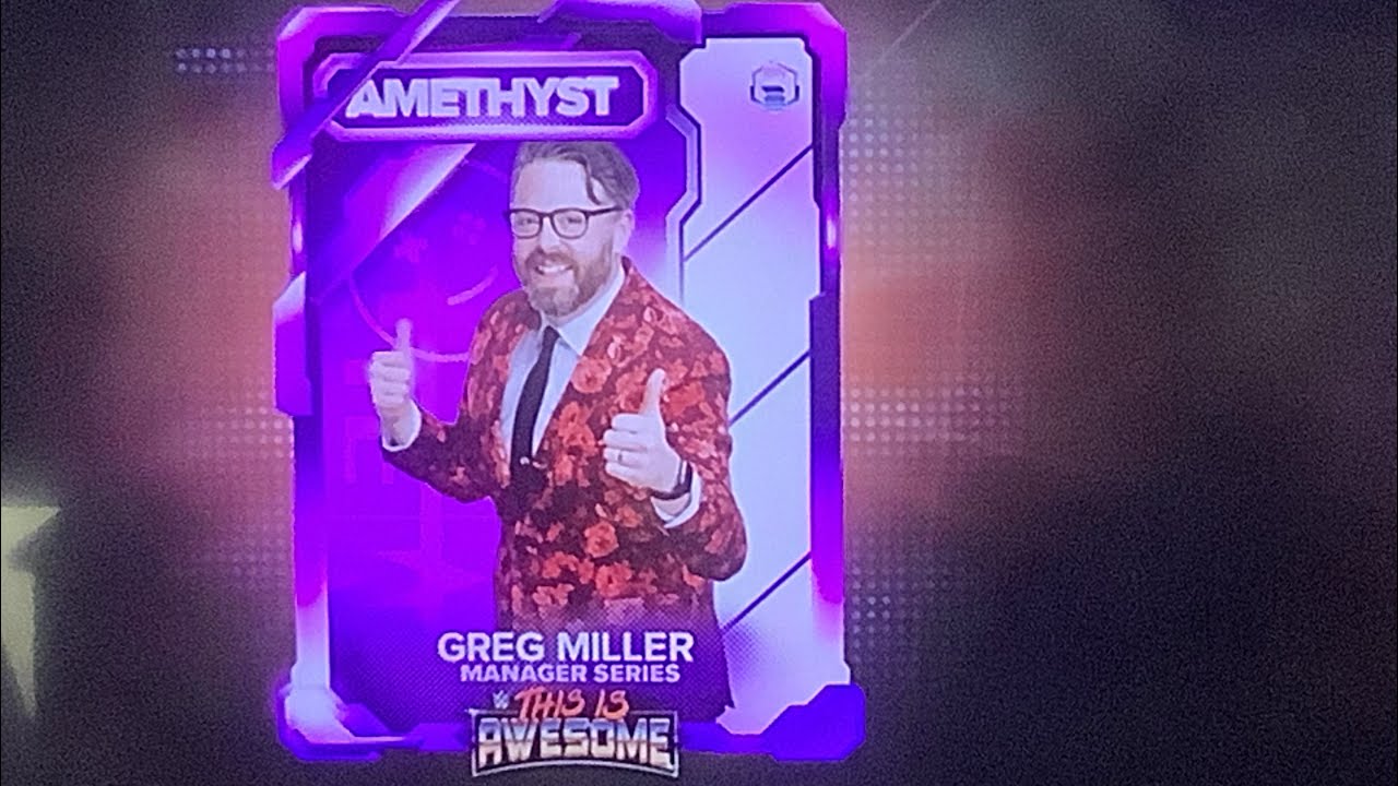 WWE2K23 - Amethyst Greg Miller Manager *LIVE Event* | MyFaction - YouTube