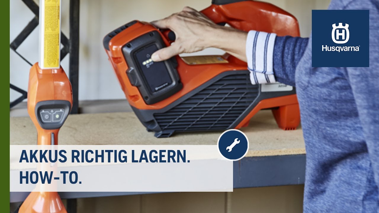 Akkus richtig lagern: How-To | Husqvarna Garten - YouTube