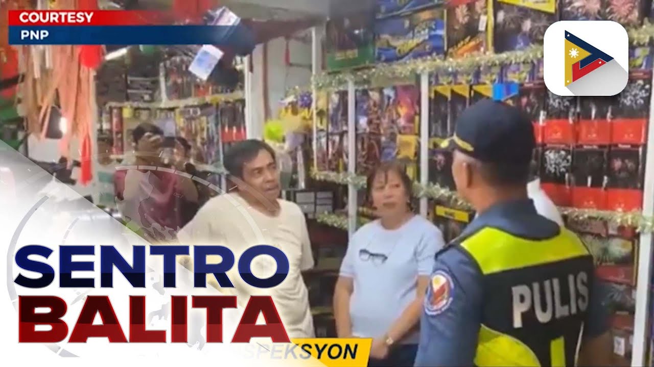 Mga tindahan ng paputok sa Bocaue, Bulacan, ininspeksyon ng PNP at ...