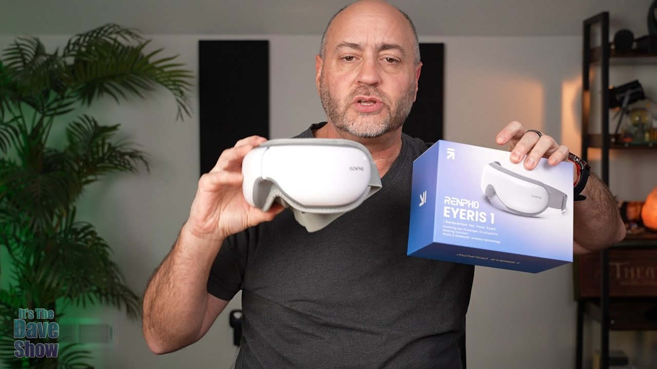 Smart eye mask for relaxation and reduce eye strain - YouTube