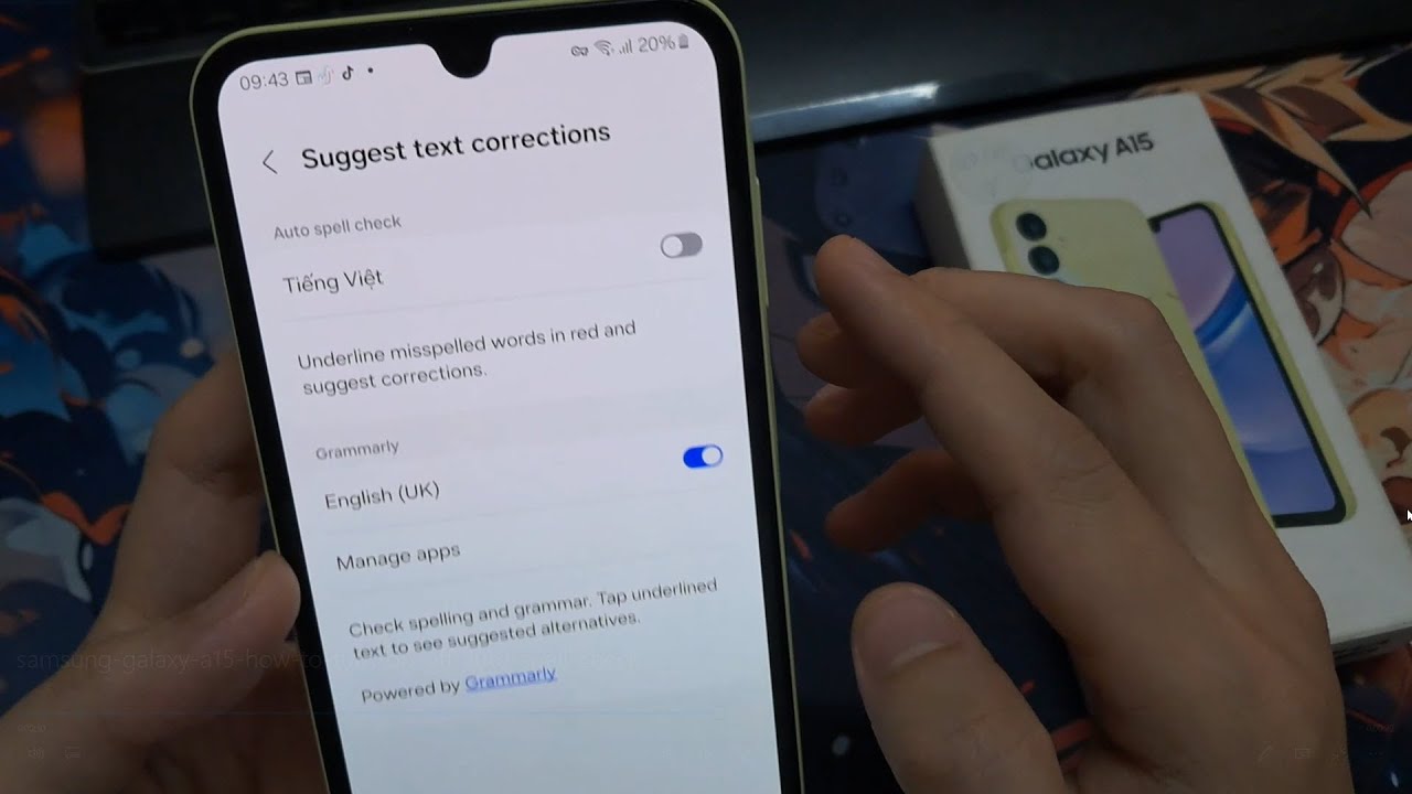 Samsung Galaxy A15: How to Turn On/Off AUTO SPELL CHECK - YouTube