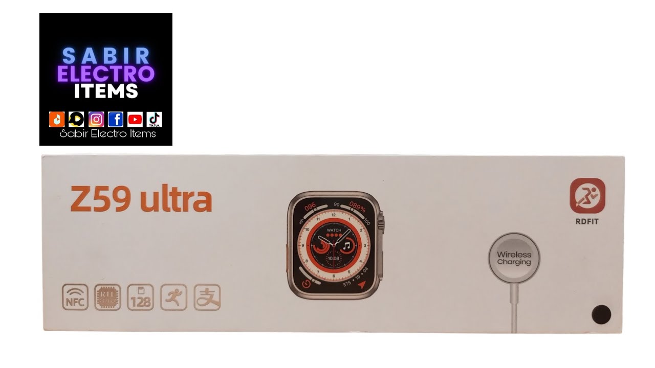 Z59 ultra Smart Watch Unboxing first time 2022 latest model owsam watch ...